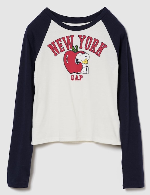 Playera Snoopy manga larga para niño 1